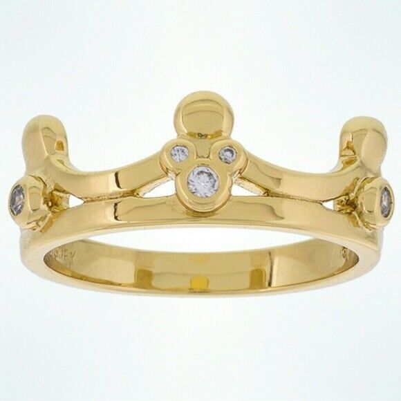 Disney | Jewelry | Disney Parks Authentic Mickey Mouse Icon Ring Gold ...